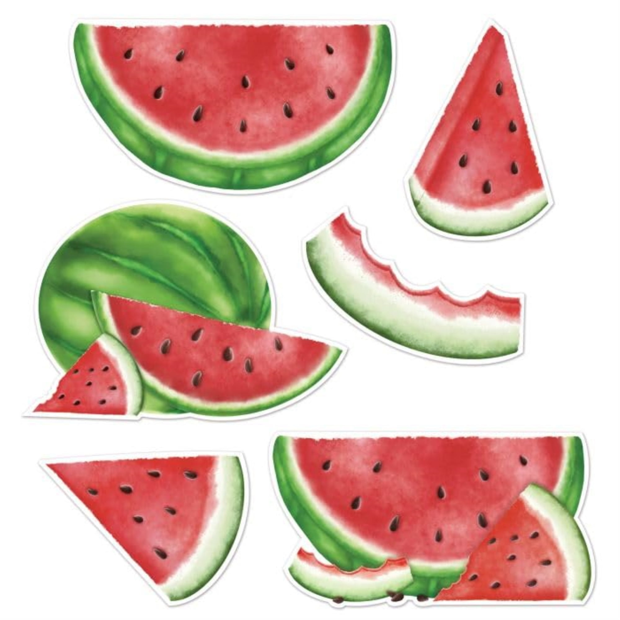 Beistle 53955 5 x 11 in. Summer Decoration Watermelon Cutout - Walmart.com