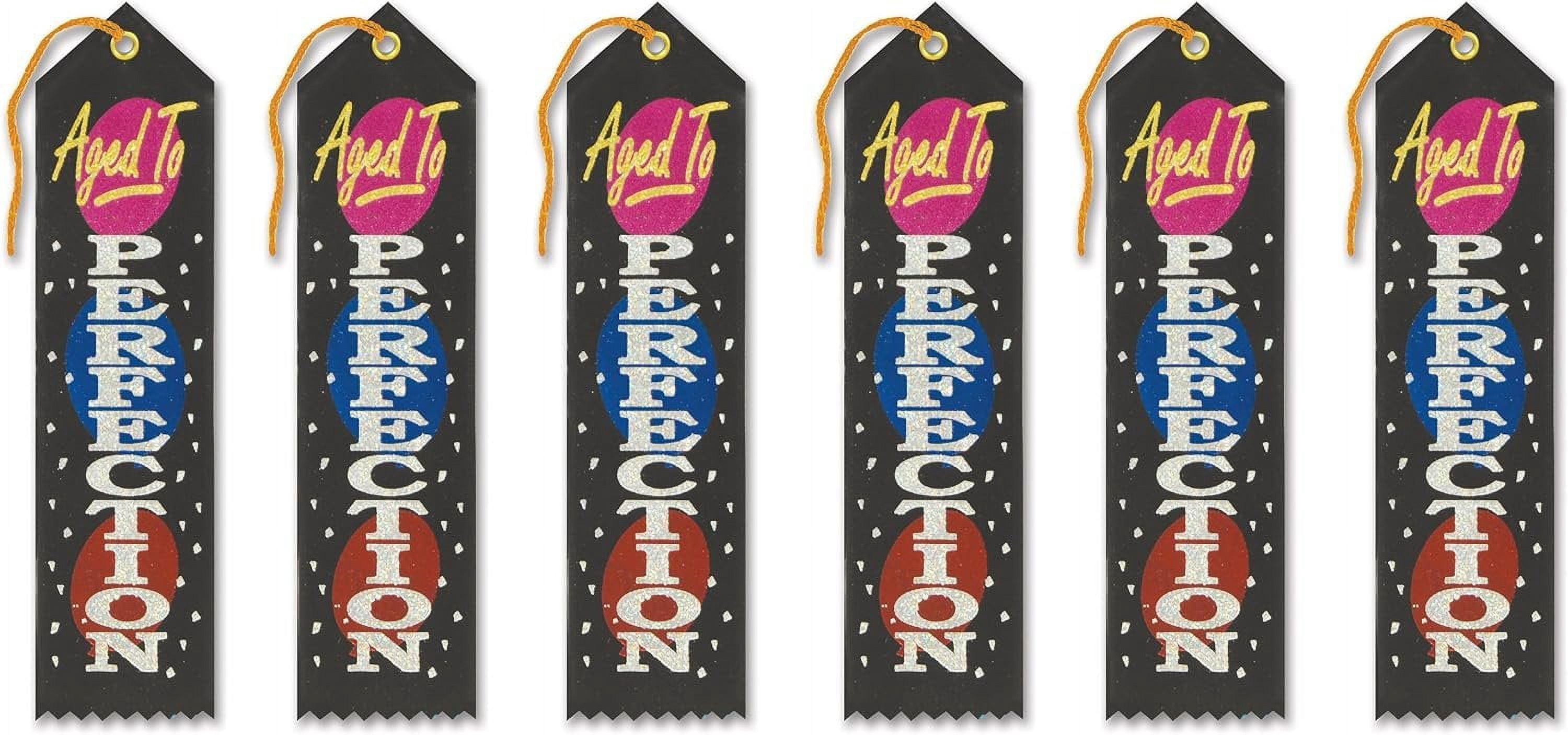 Beistle 6-Pack Aged to Perfection Award Ribbon, 2 by 8-Inch - Walmart.com