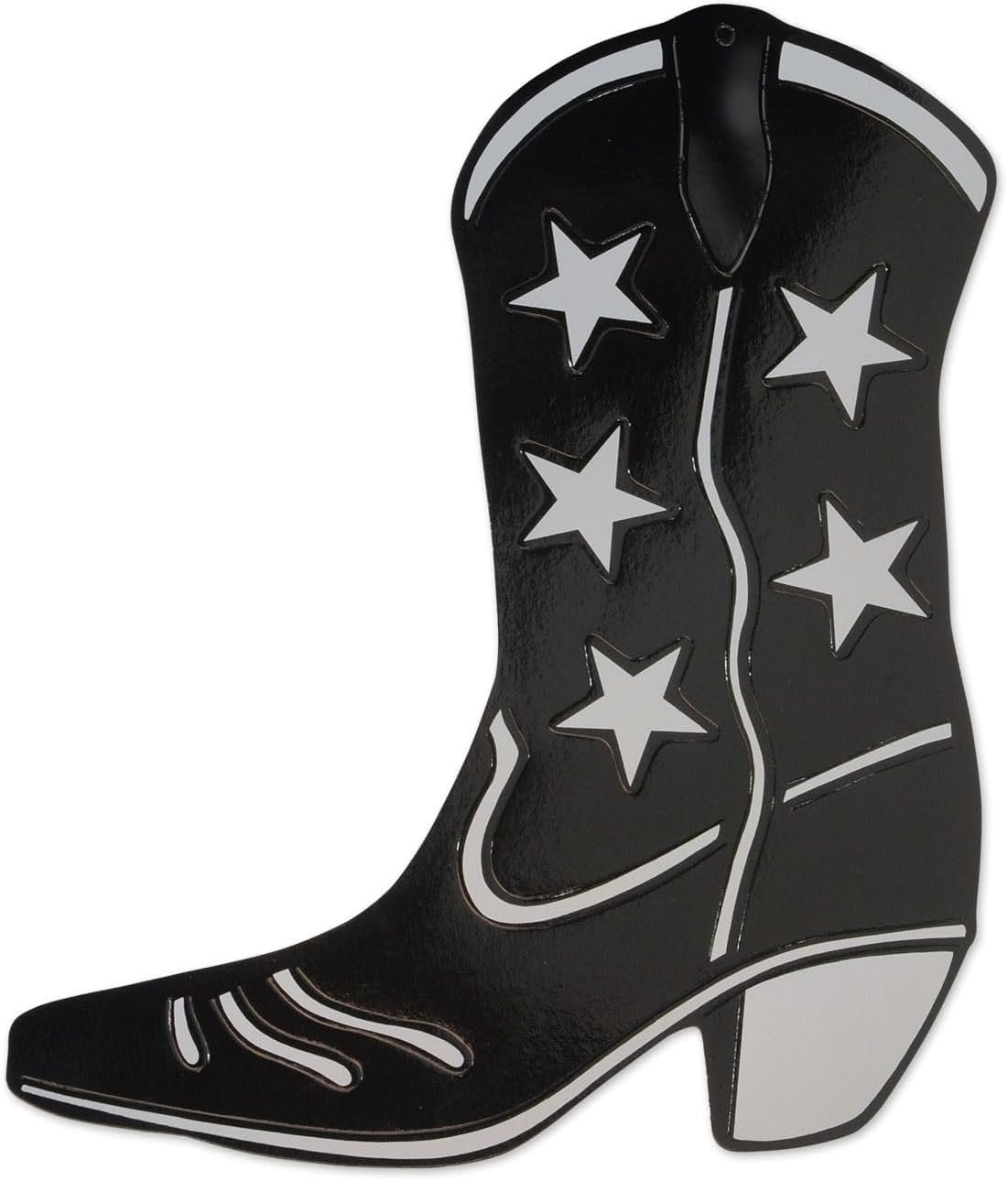 Beistle 6 Piece 16" Paper Cowboy Boot Cut Outs for Western Theme Wild ...