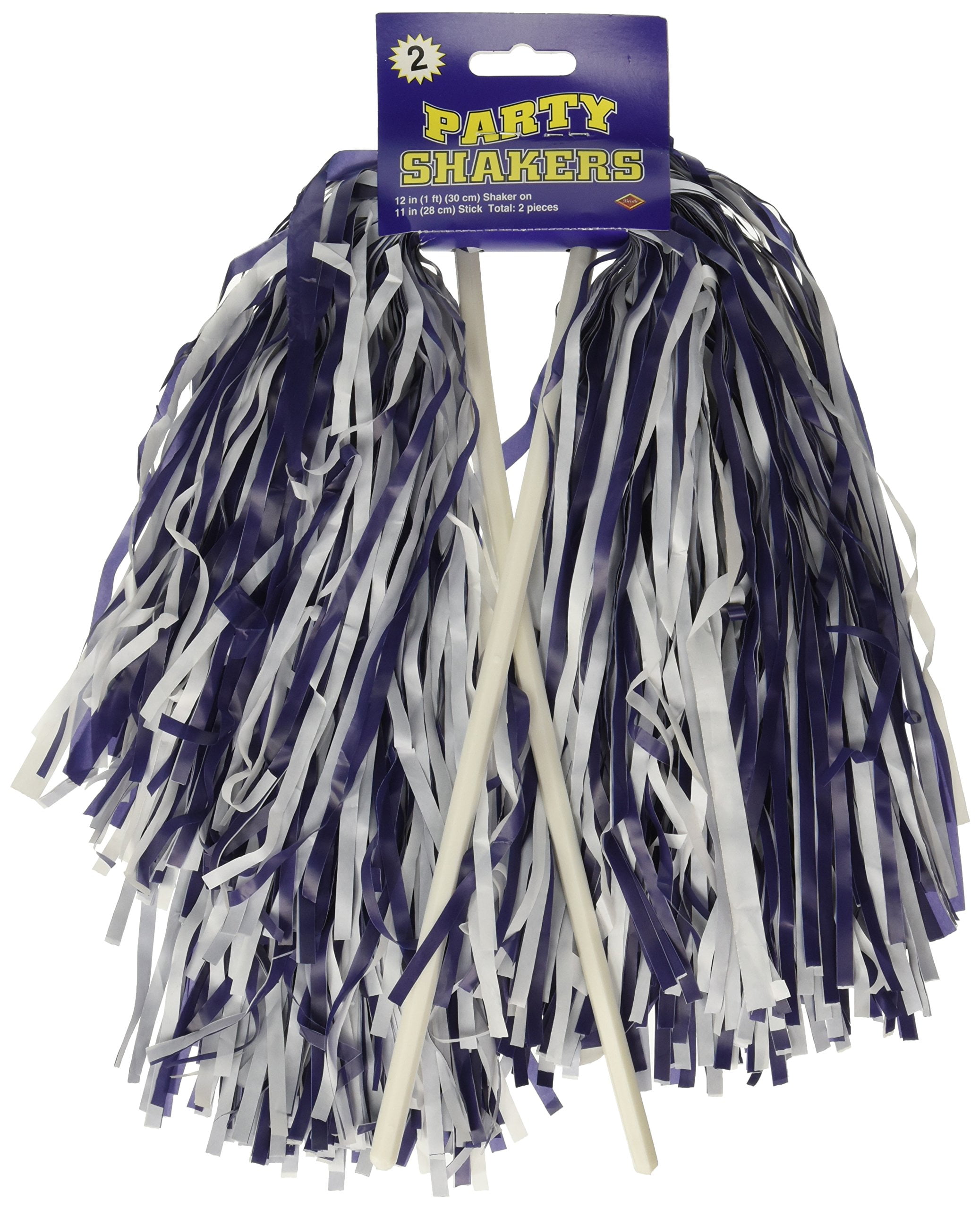 Beistle 66301-BW Pkgd Poly Shakers-512 Strand, One-Size, Blue/White ...