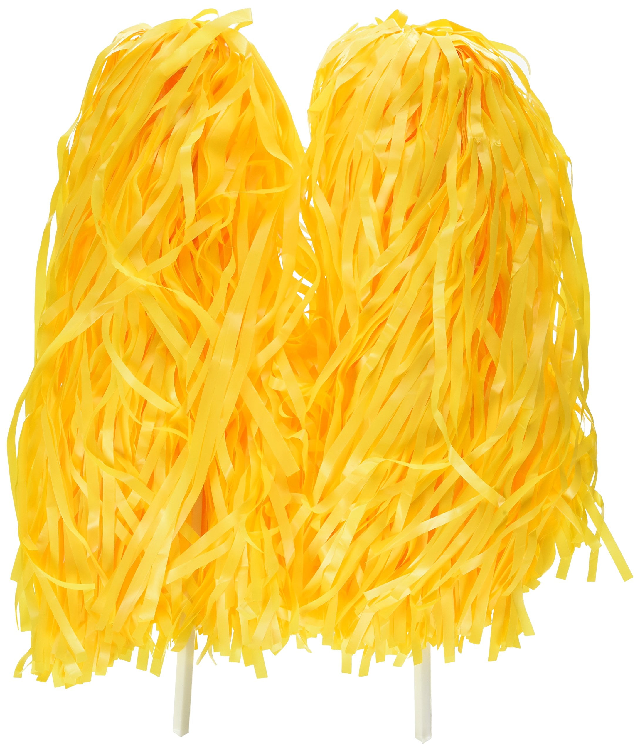 Beistle 66301-GY Pkgd Poly Shakers-512 Strand, 12" x 11", Golden-Yellow ...