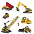 Beistle 72 Pieces Yellow Construction Equipment Design Cutouts 20.5 ...