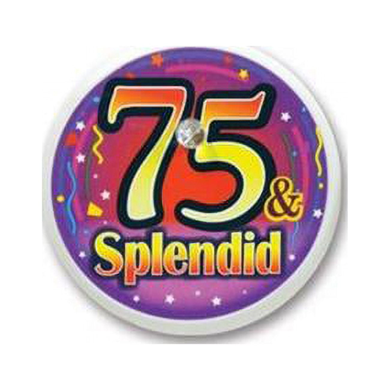 75 & Splendid Blinking Button (Pack of 6) - Walmart.com
