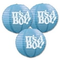 Beistle 9 1/2" Its A Boy Paper Lantern; Light Blue/White 6/Pack 54576 ...