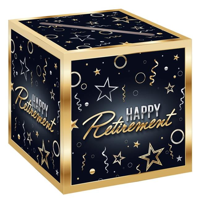 Beistle 56525 9 x 9 in. Happy Retirement Card Box - Pack of 6 - Walmart.com