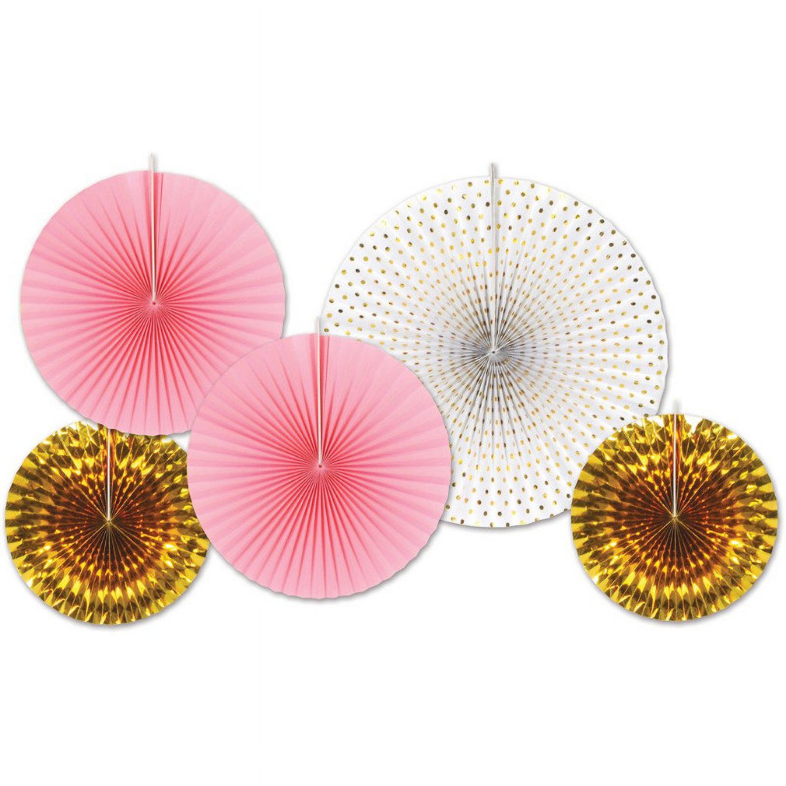 Beistle Assorted Paper & Foil Decorative Fans - Walmart.com