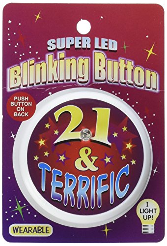 Beistle BL028 Light-Up Plastic Blinking Button, One Size, Multicolored ...