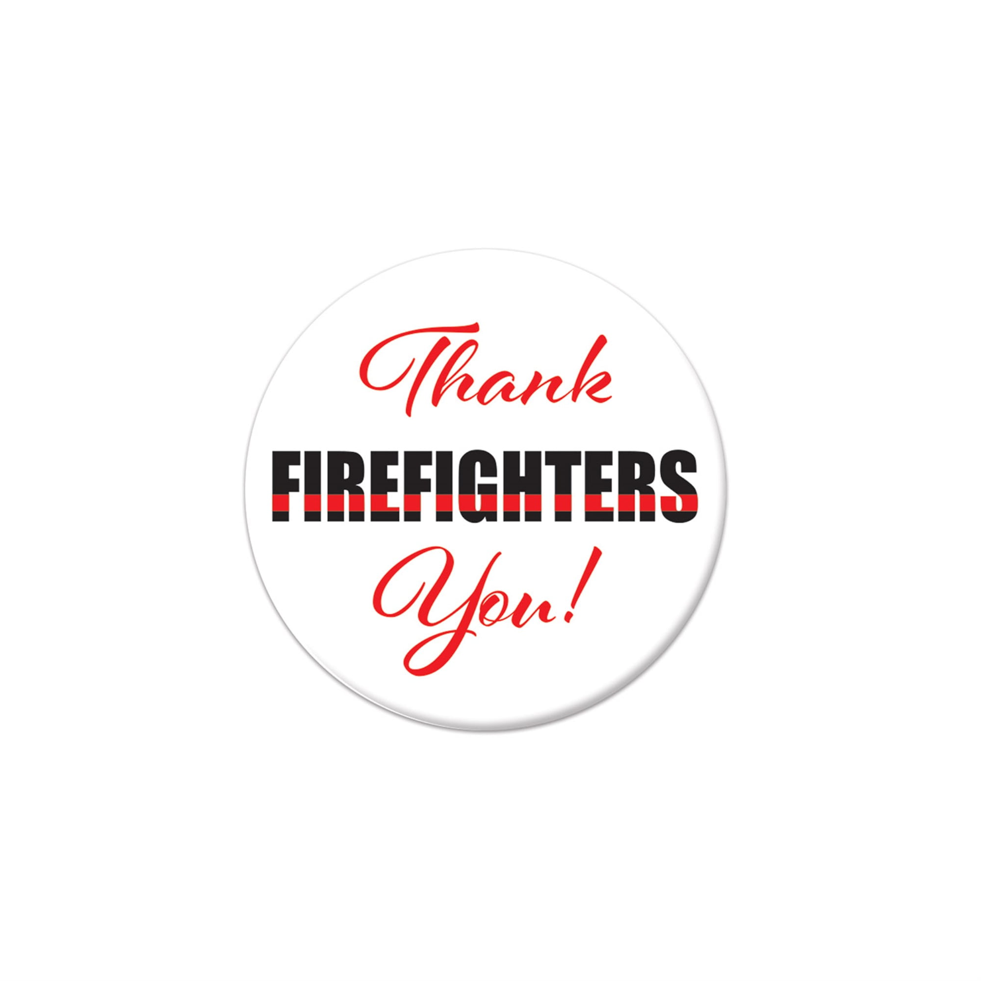 Thank You! Firefighters Button - Walmart.com