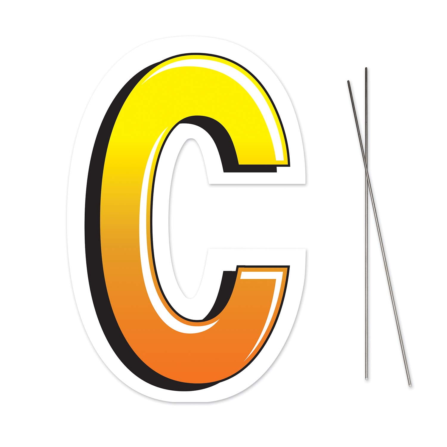 Beistle C Plastic Yard Sign - 1 Pc, Blue/Green/Purple/Red/Teal/Silver ...