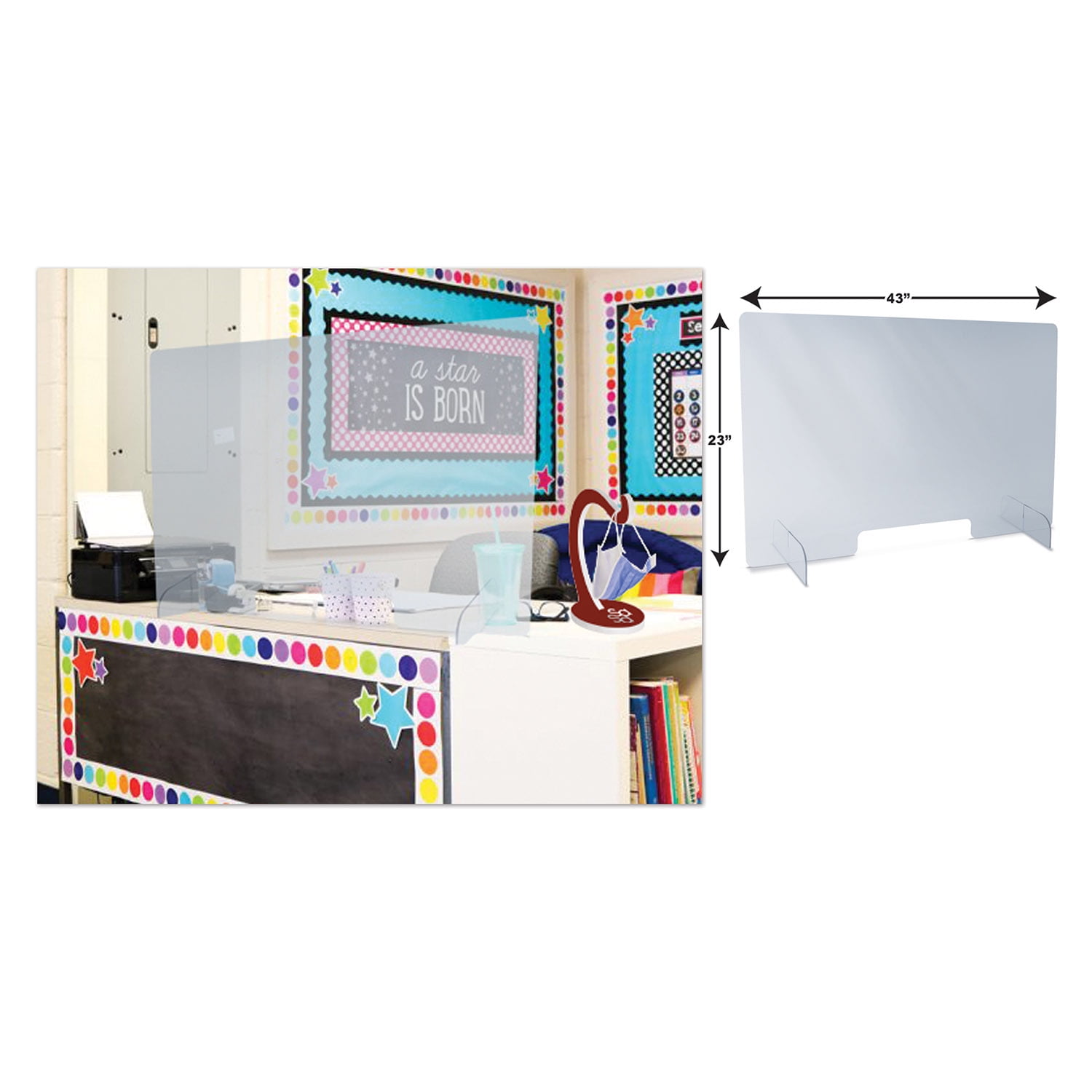 Beistle - Clear Germ Shield - 43" wide x 23" tall - Pack of 5 - Walmart.com