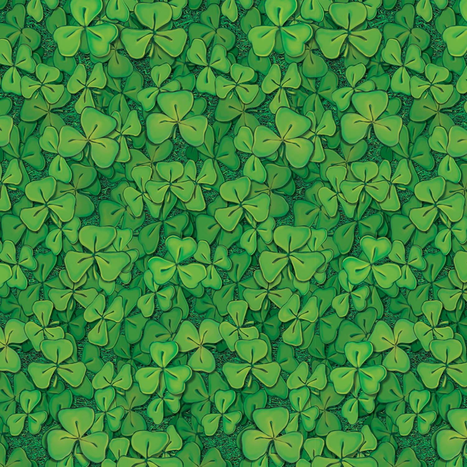 6 Pack Beistle St. Patrick's Day Clover Field Backdrop - Walmart.com