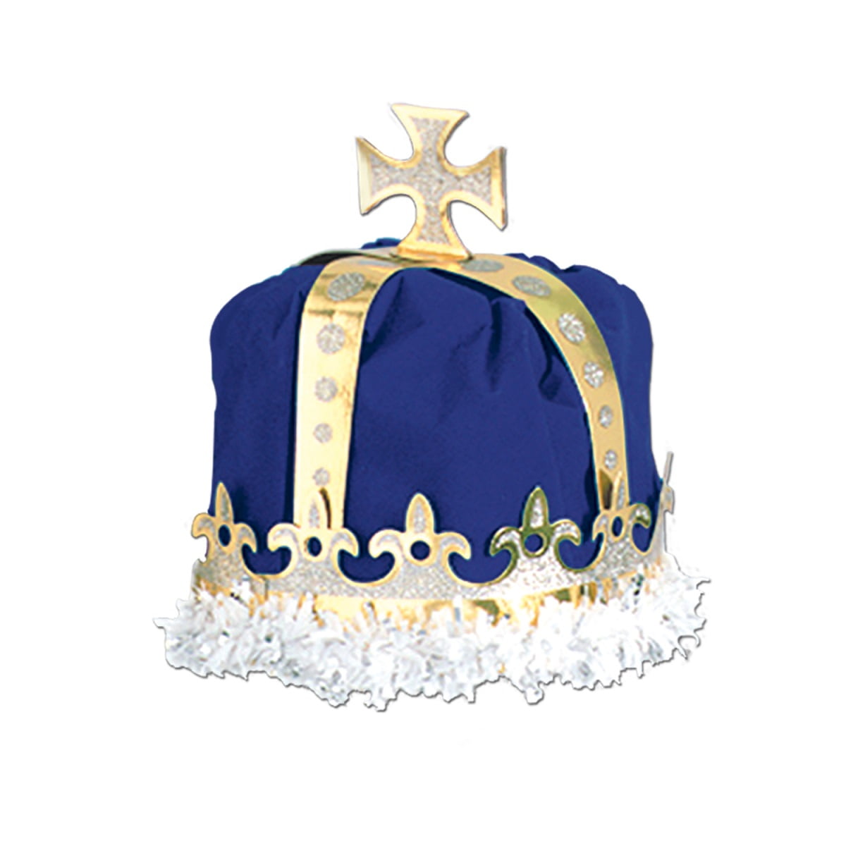Club Pack of 12 Blue Royal King's Crown Party Hats - Walmart.com