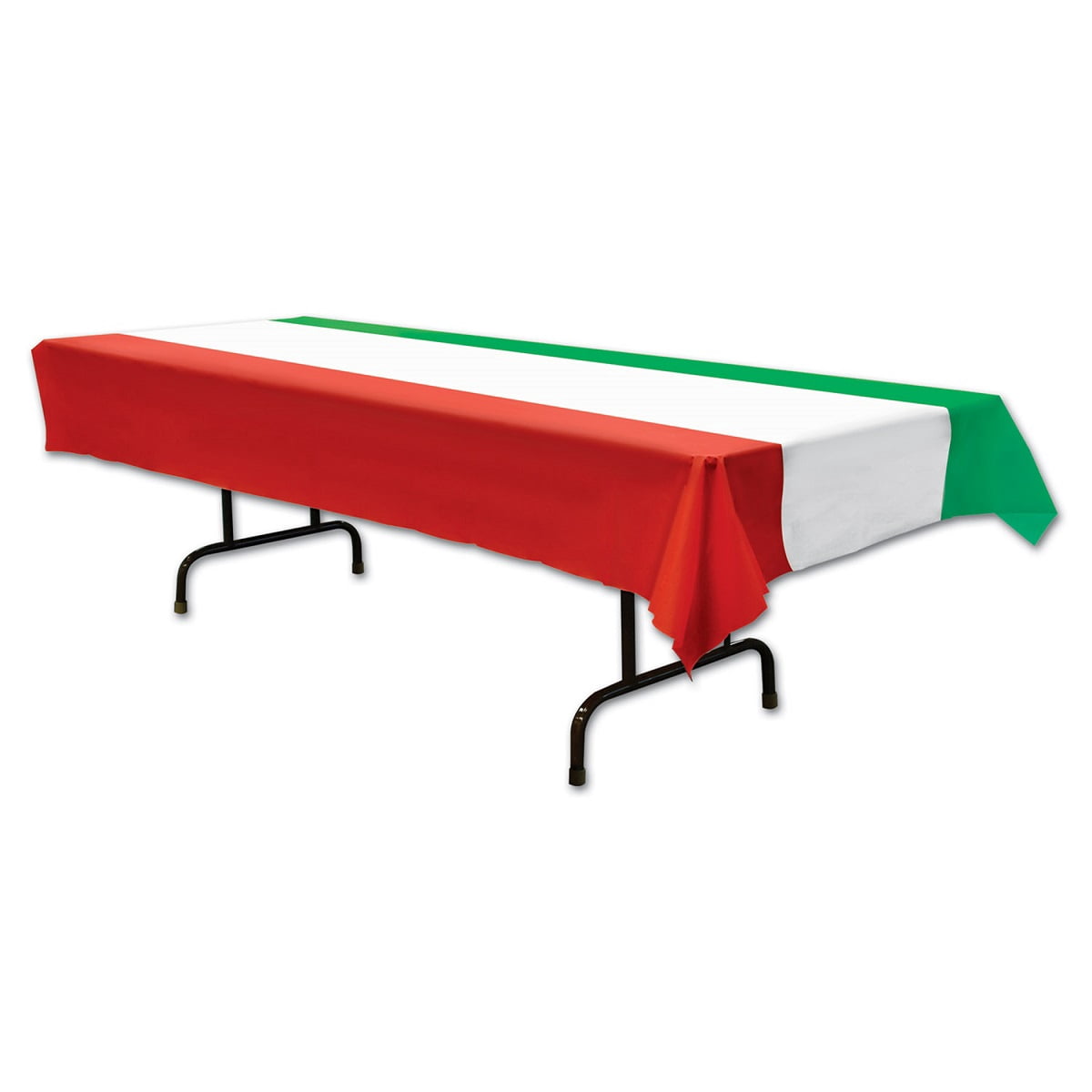 Beistle Club Pack of 12 Striped International Rectangle Tablecovers 54 ...