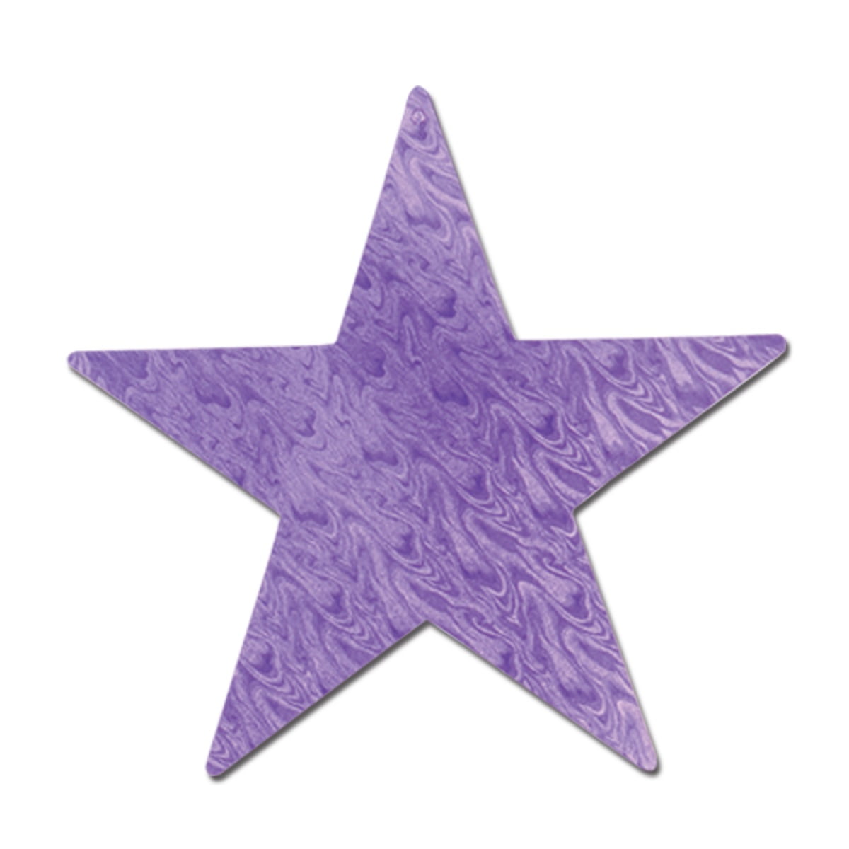 Beistle Club Pack of 72 Princess Themed Purple Embossed Foil Star ...