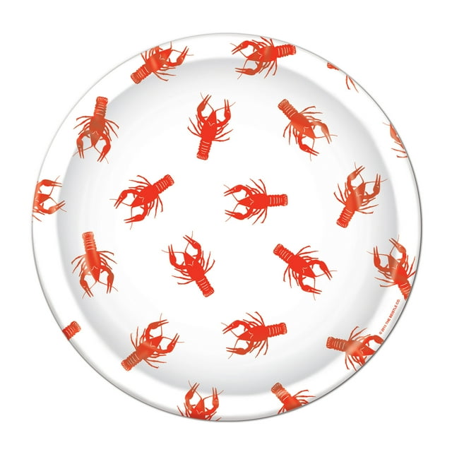 Beistle - Crawfish Plates - 9" - Pack of 12 - Walmart.com