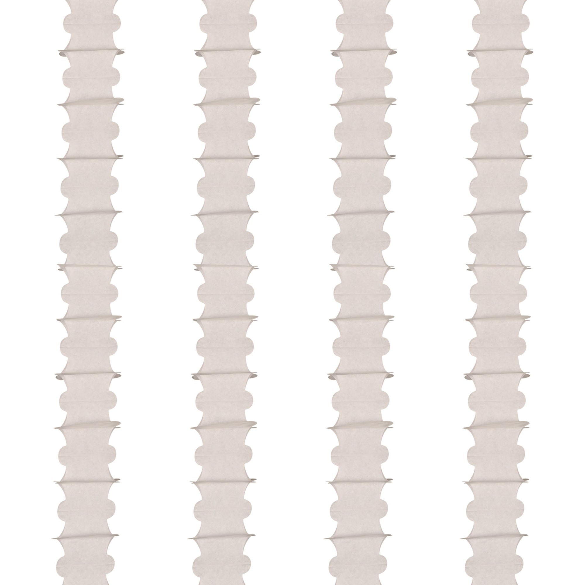 Beistle Dangling Tissue Ceiling Drops - 14.5' - White - Club Pack of 12 ...