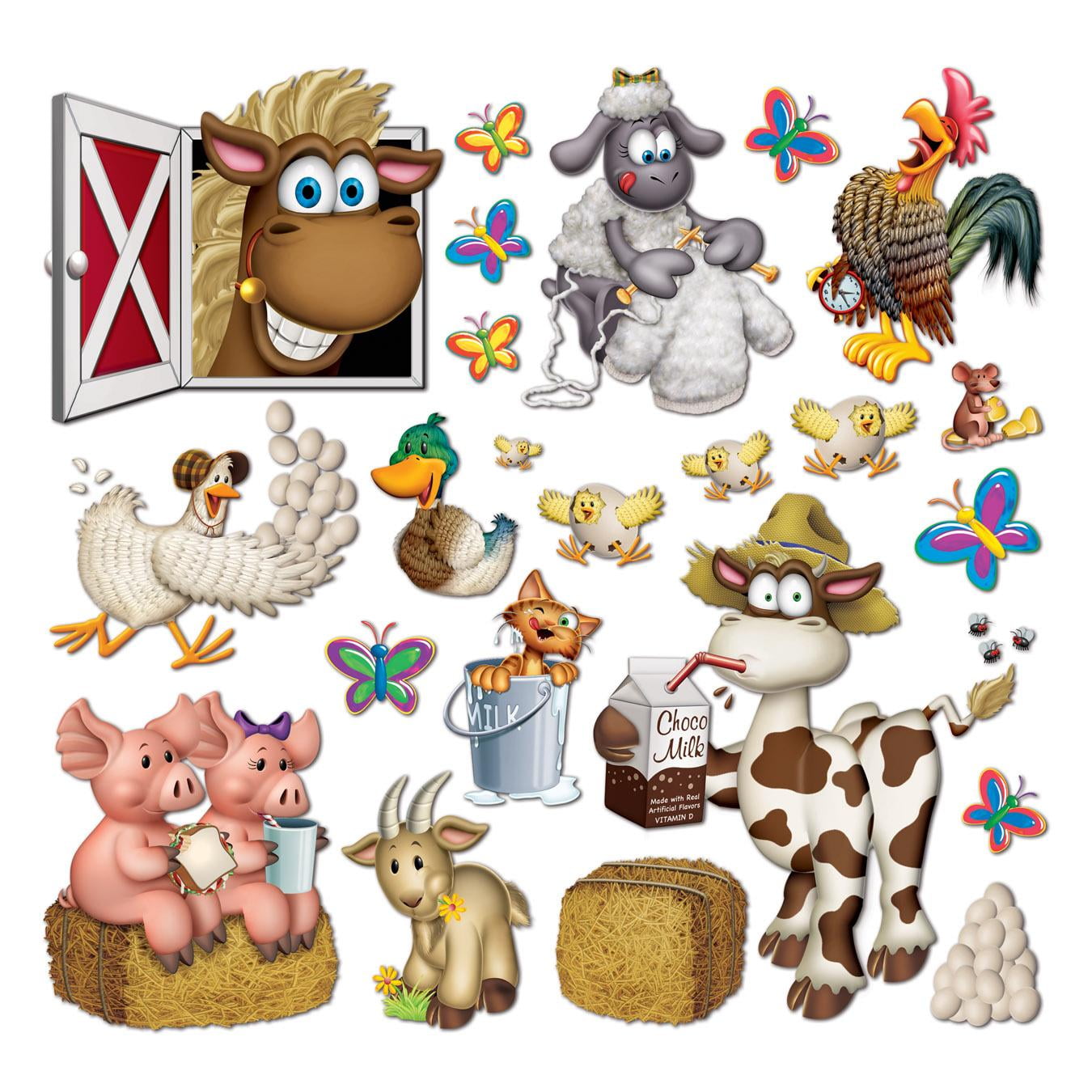 276 Piece Beistle Farm Animal Party Props - Walmart.com