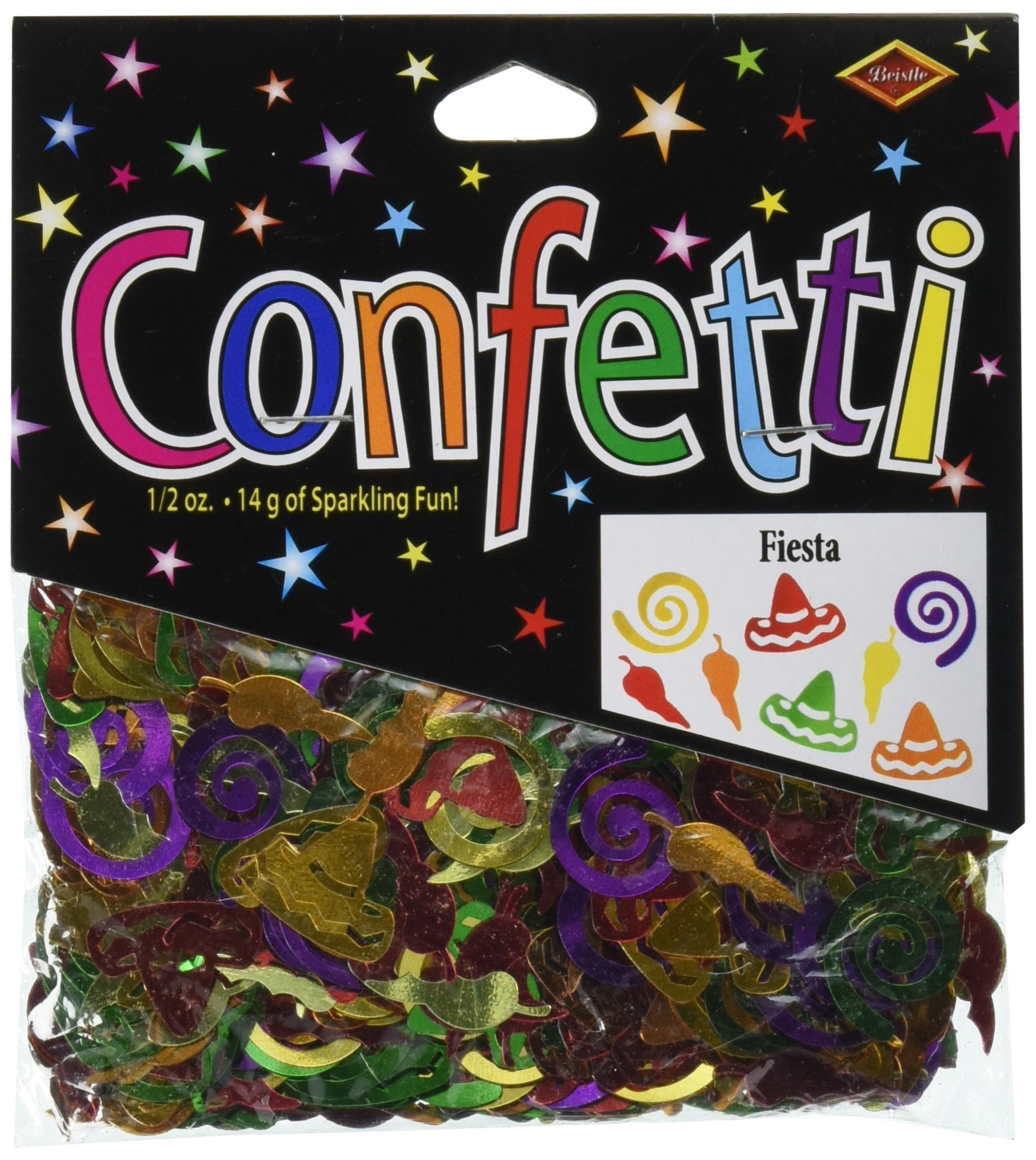 Beistle Fiesta Mexico Themed Cutout Plastic Confetti, 1 Pack ...
