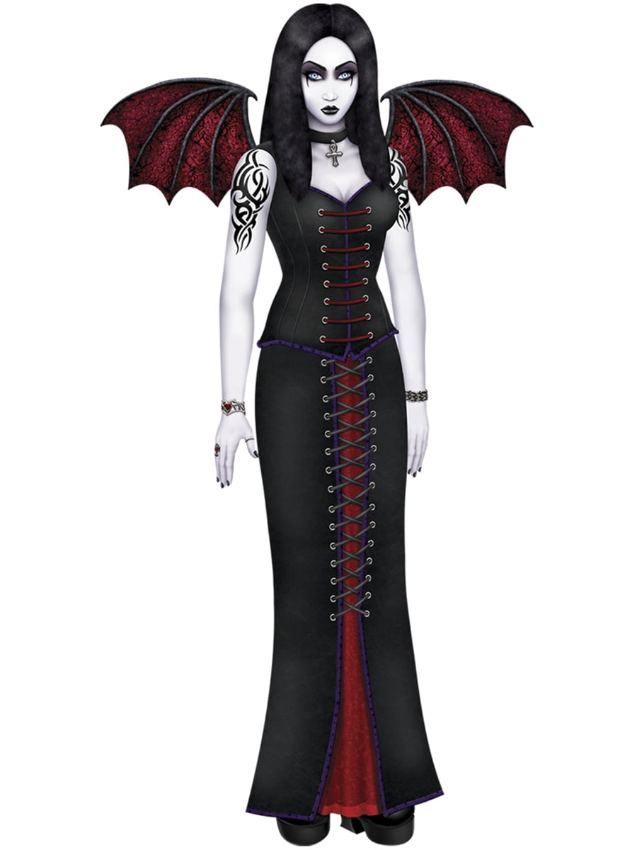Beistle Halloween Spooky Jointed Goth Beauty Vampire Haunted Figurine ...