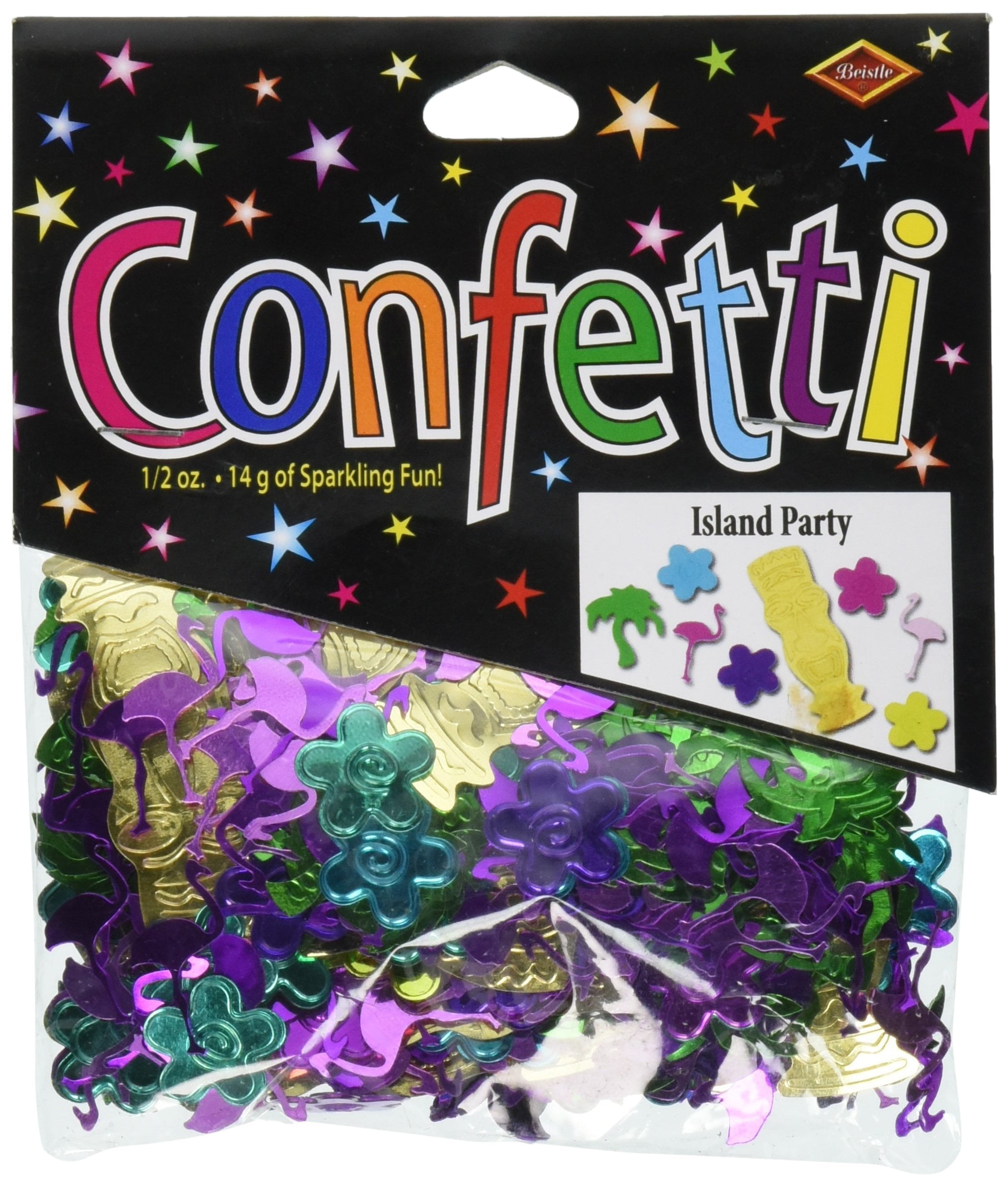 Beistle Island Party Themed Cutout Plastic Confetti, 1 Pack ...