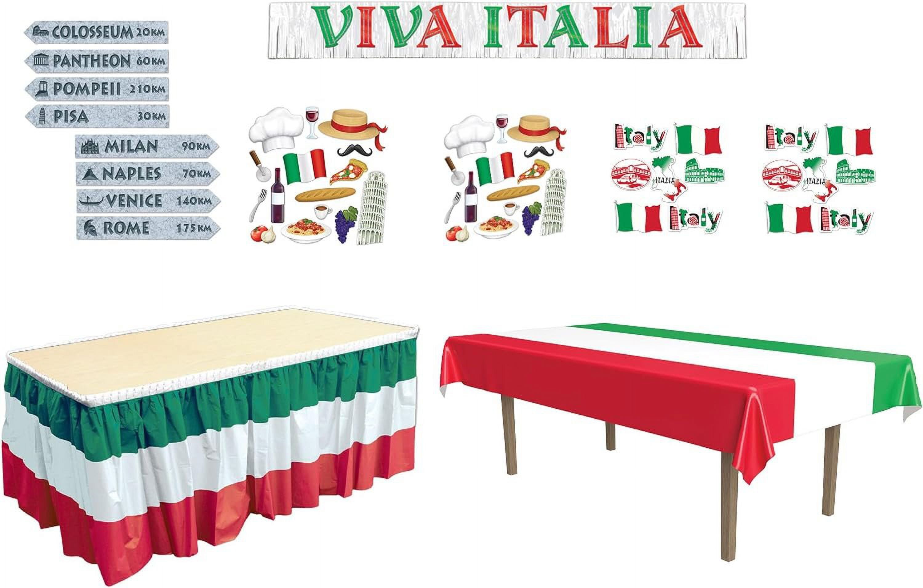 Beistle Italian Themed Party Decoration Kit - 14 Italy World Cut Outs ...