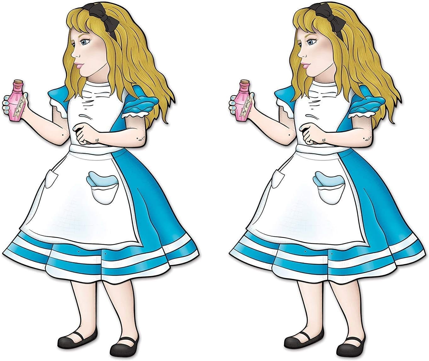 Beistle Jointed Alice Photo Prop Backdrops, 3' 2", Set of 2- Wonderland ...