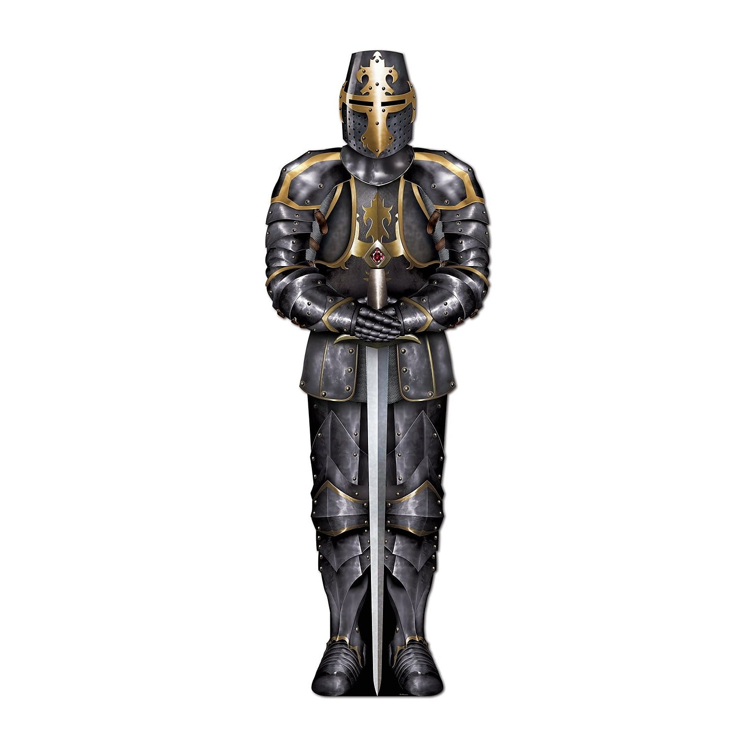 Beistle Jointed Paper Suit of Armor Knight Cut Out Medieval Theme Party ...