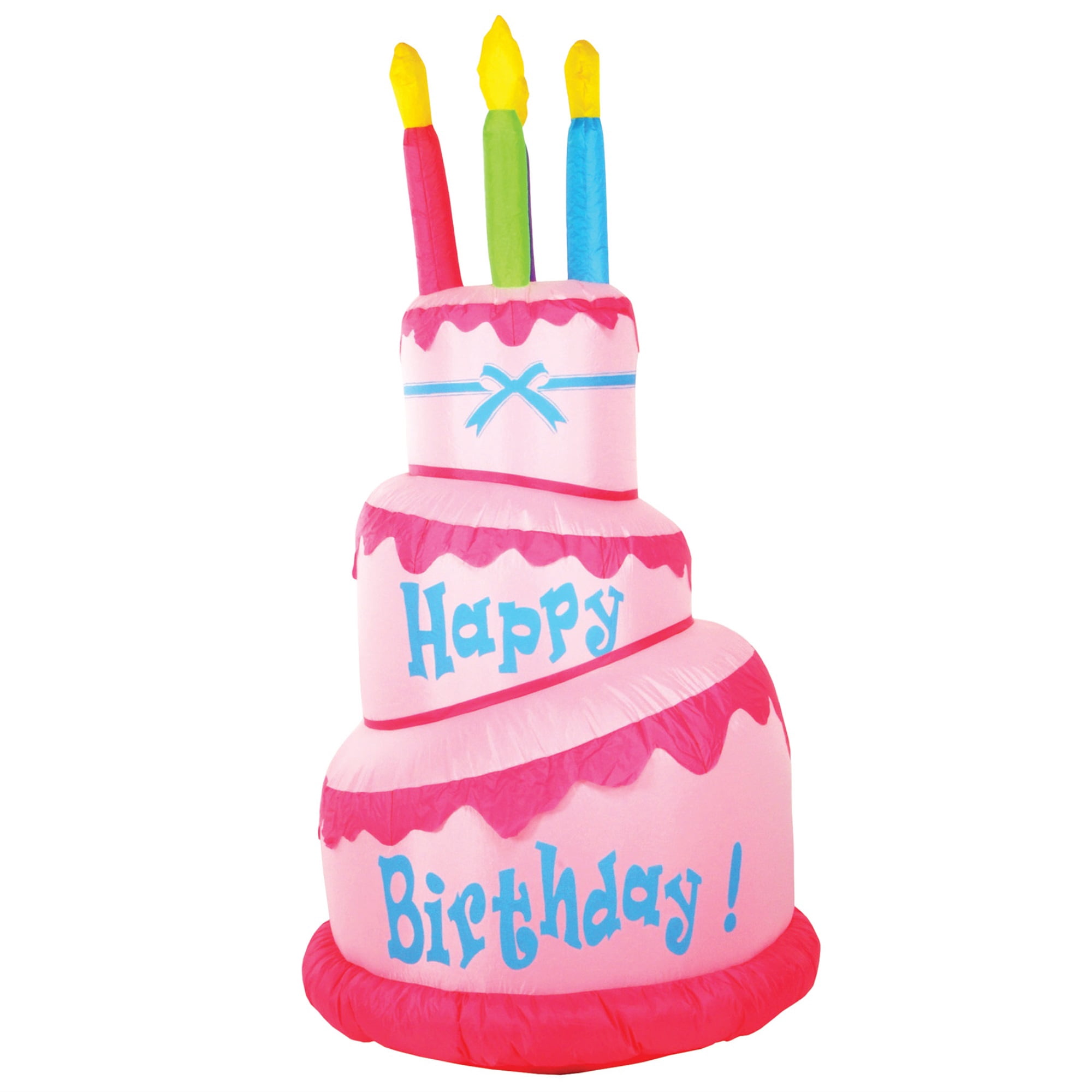Jumbo Happy Birthday Cake Inflatable - Walmart.com