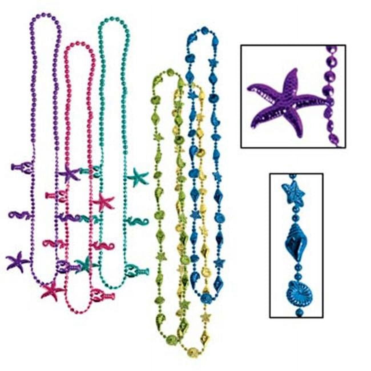 Beistle Luau Beads - Assorted Colors and Designs - Pack of 12 - Walmart.com