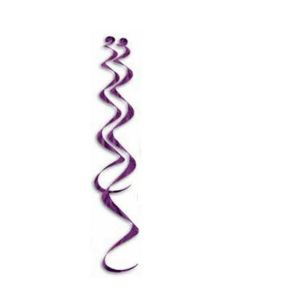 Beistle Metallic Whirls - Purple - Pack of 6 - Walmart Business Supplies