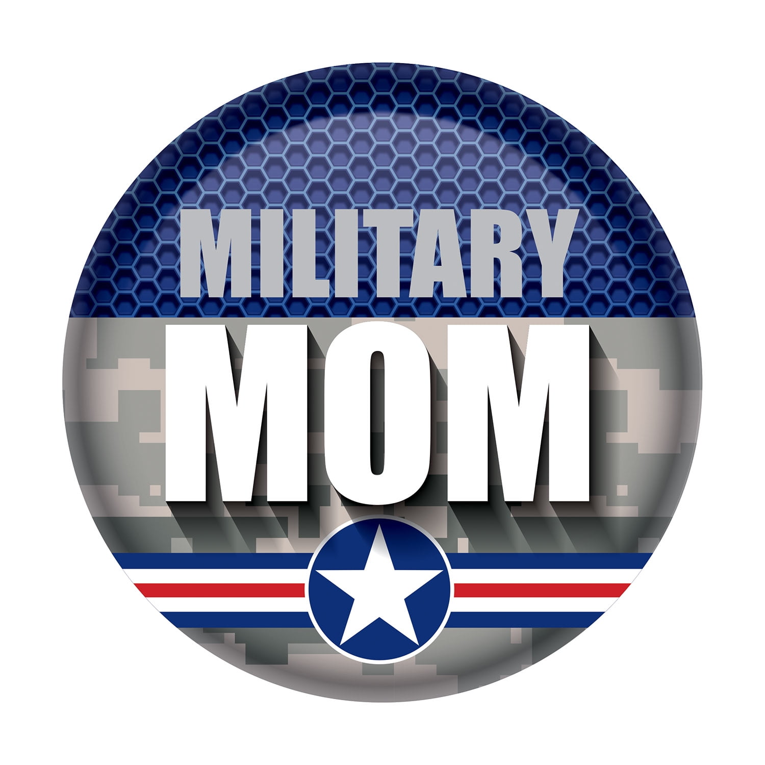 Beistle - Military Mom Button - 2" - Pack of 6 - Walmart.com
