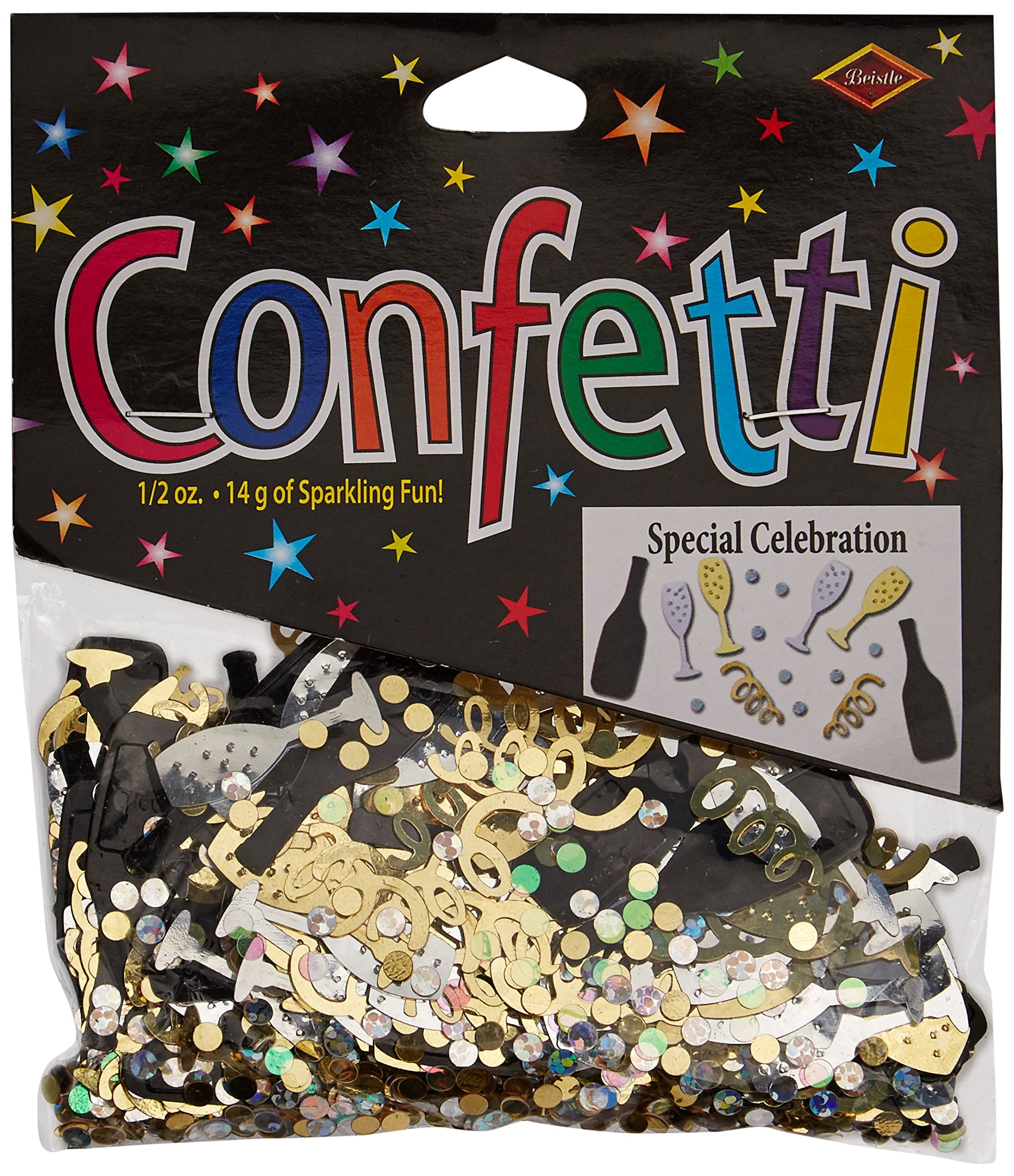 Beistle Multicolor Wine Party Cutout Plastic Confetti-1 Pack / .5oz ...