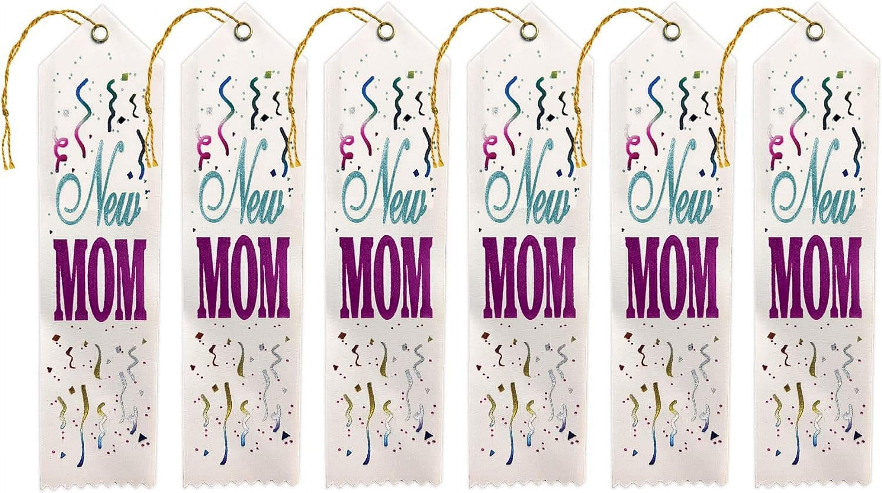 Beistle New Mom Award Ribbons, 2 by 8-Inch, 6-Pack - Walmart.com