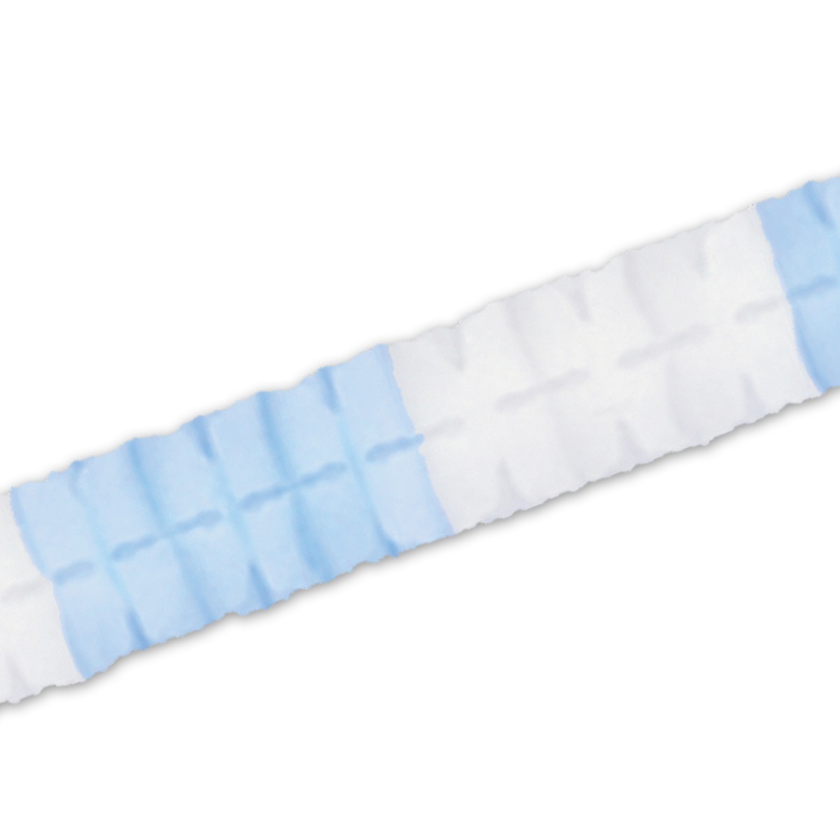 Beistle Pack of 12 Packaged Light Blue and White Tissue Leaf Garland ...
