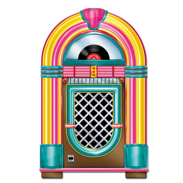 Beistle Pack of 12 Vintage Style 50's Themed Rock & Roll Jukebox Party Decorations 36" - Walmart.com