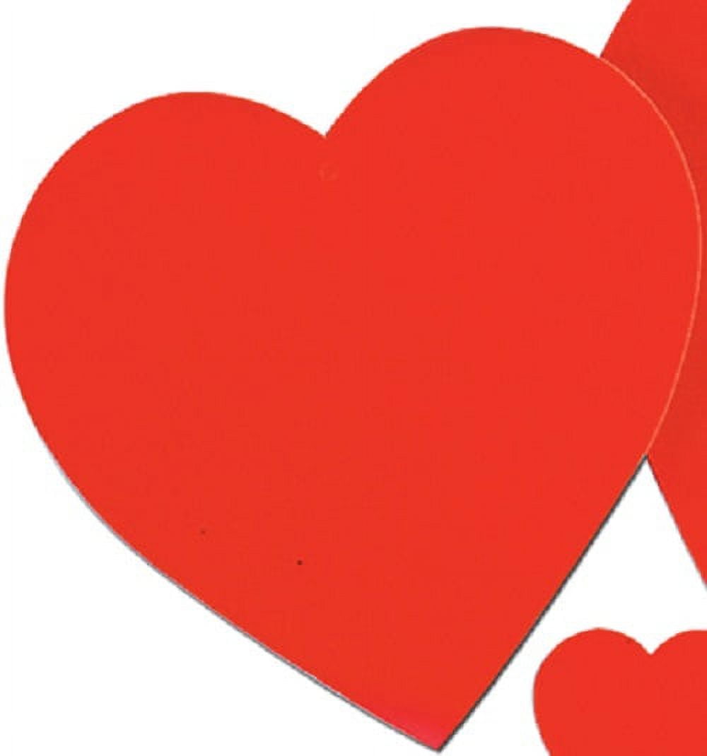 Pack of 144 Red Printed Valentine Heart Cutout Decorations 4" - Walmart.com