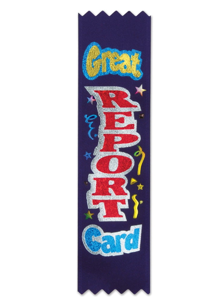 Pack of 30 Blue "Great Report" Card School Achievement Award Prize ...