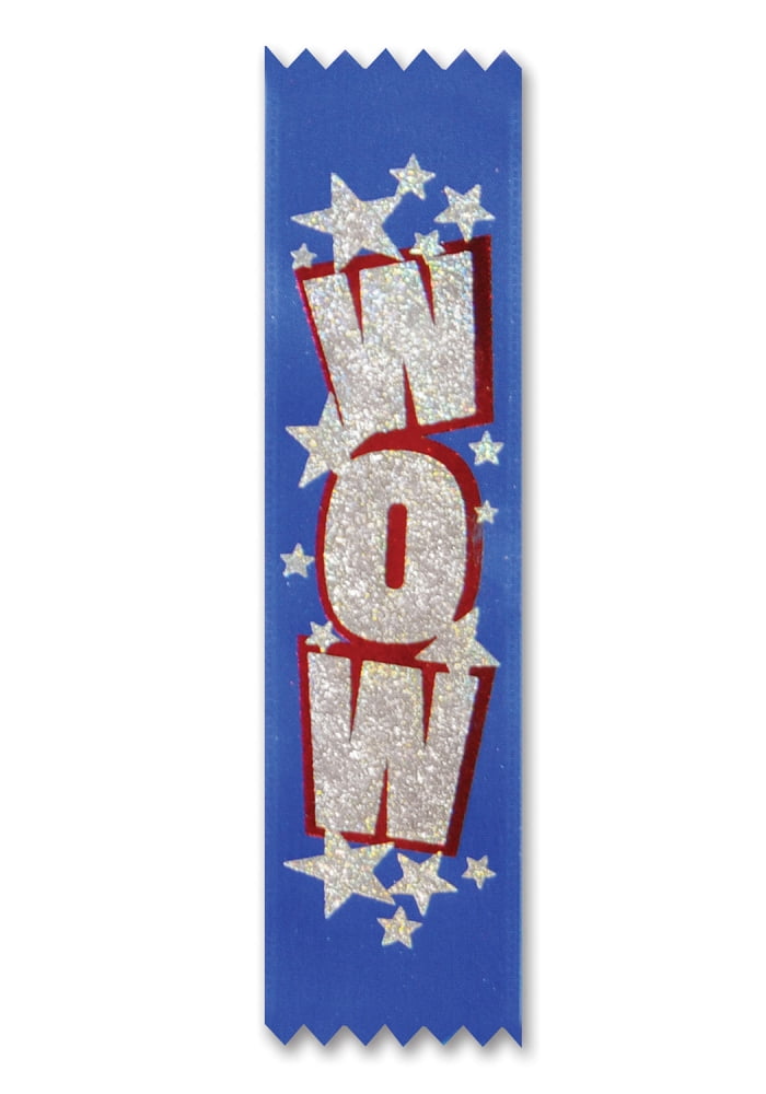 Beistle Pack of 30 Blue "Wow" School, Sports & Camp Achievement Award ...