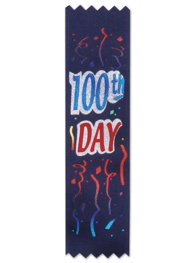 Beistle Pack of 30 Navy Blue "100th Day" School Achievement Award ...