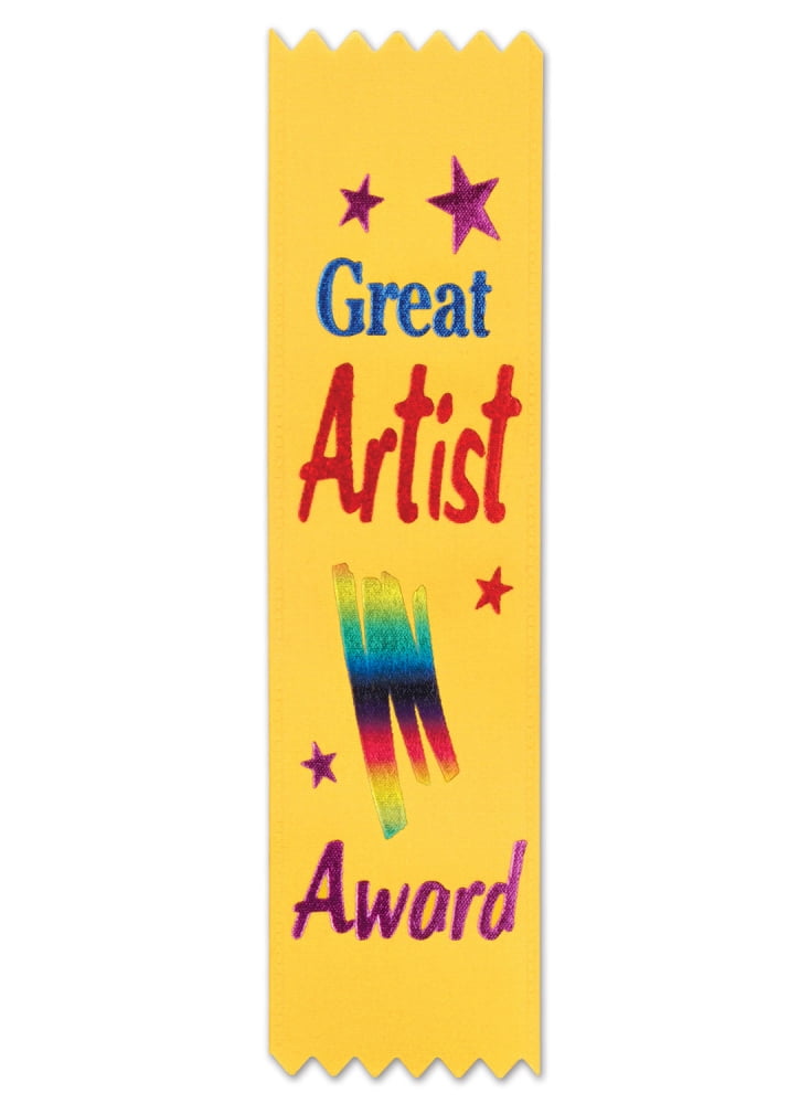 Beistle Pack of 30 Yellow “Great Artist" School and Camp Achievement ...