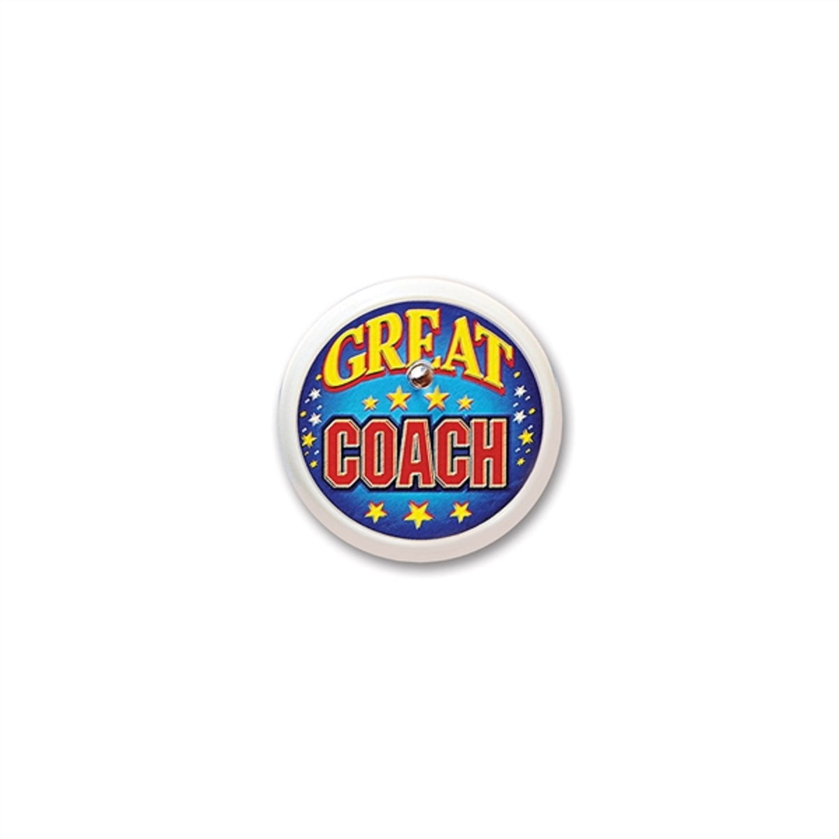 Beistle Pack of 6 Colorful "Great Coach" Decorative Blinking Buttons 2 ...