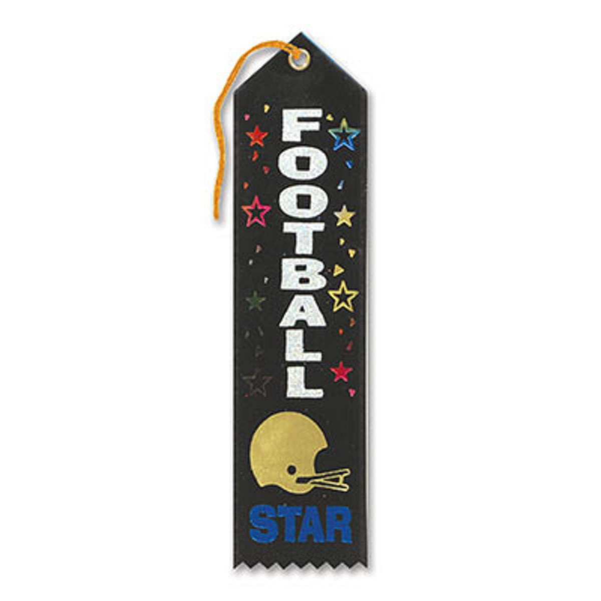 Pack of 6 Dark Green "Football Star Award" School Award Ribbon ...