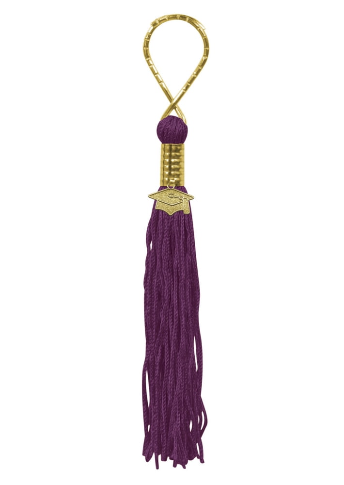 Beistle Pack of 6 Maroon Graduation Tassel with Cap Medallion Key ...