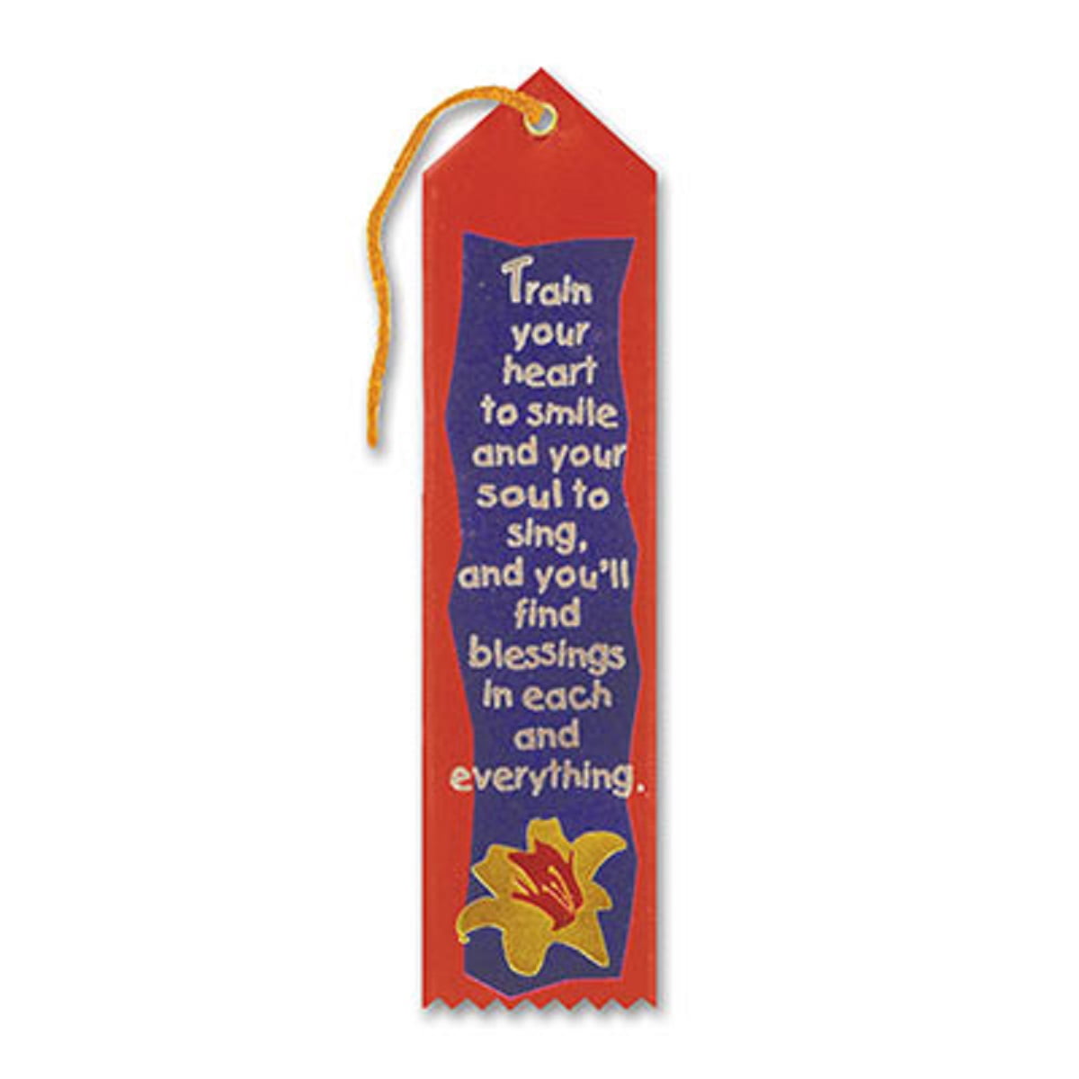 Pack of 6 Red "Train Your Heart To Smile Award" Decorative Award Ribbon ...