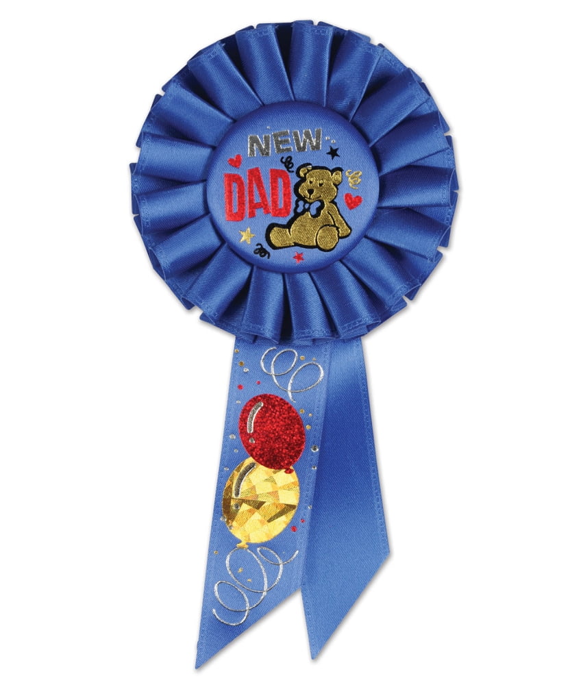 Beistle Pack of 6 Royal Blue and Red "New Dad" Father's Day Party ...