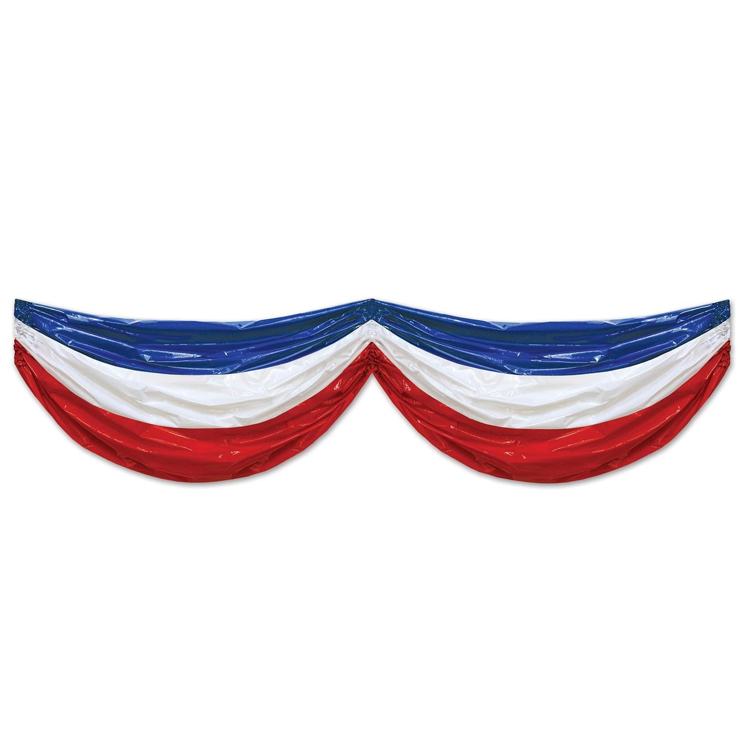 6 Pack Beistle Patriotic Plastic Party Bunting - Walmart.com