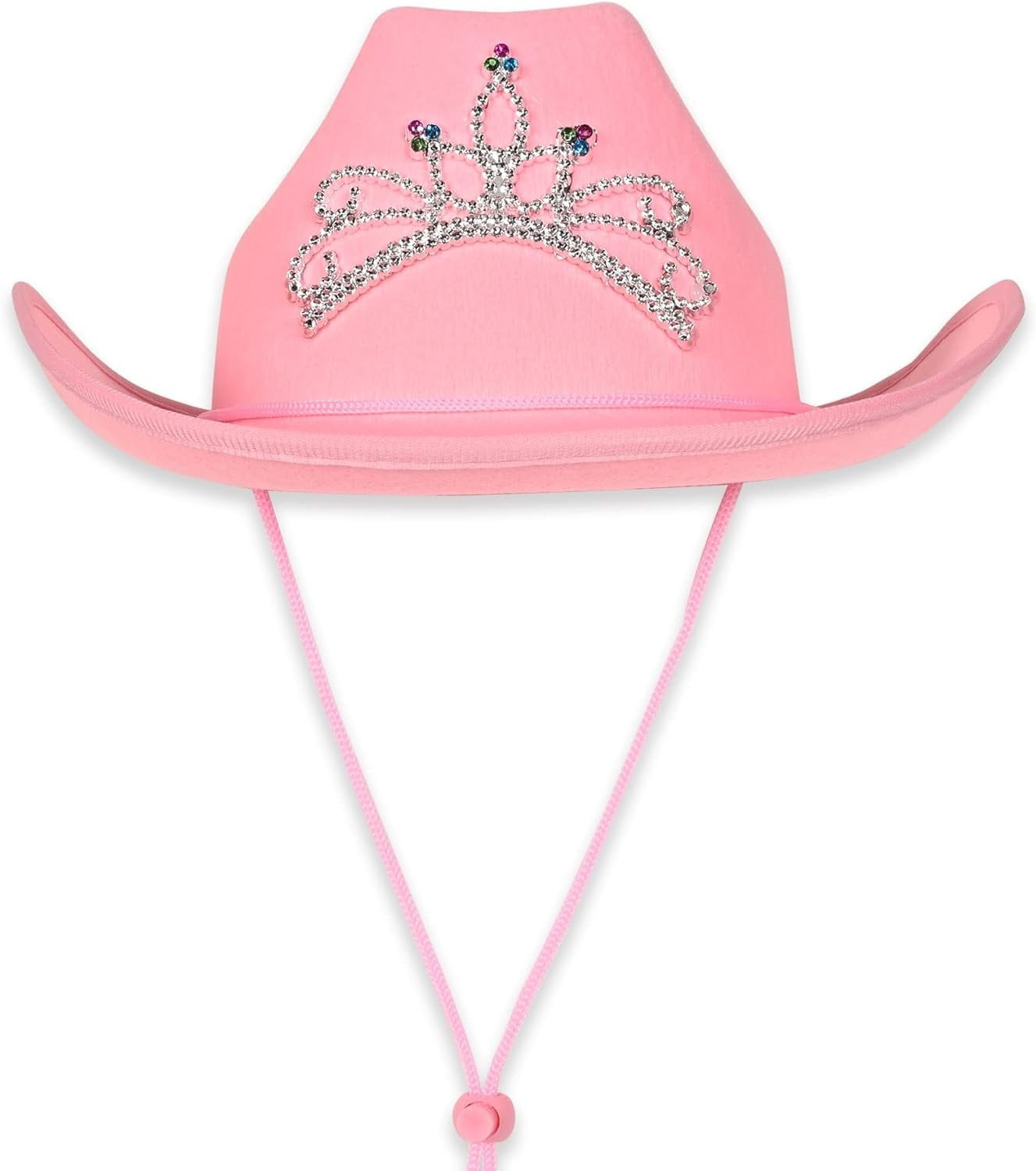 Beistle Pink Cowgirl Hat for Women Country Western Pink Cowboy Hat with ...