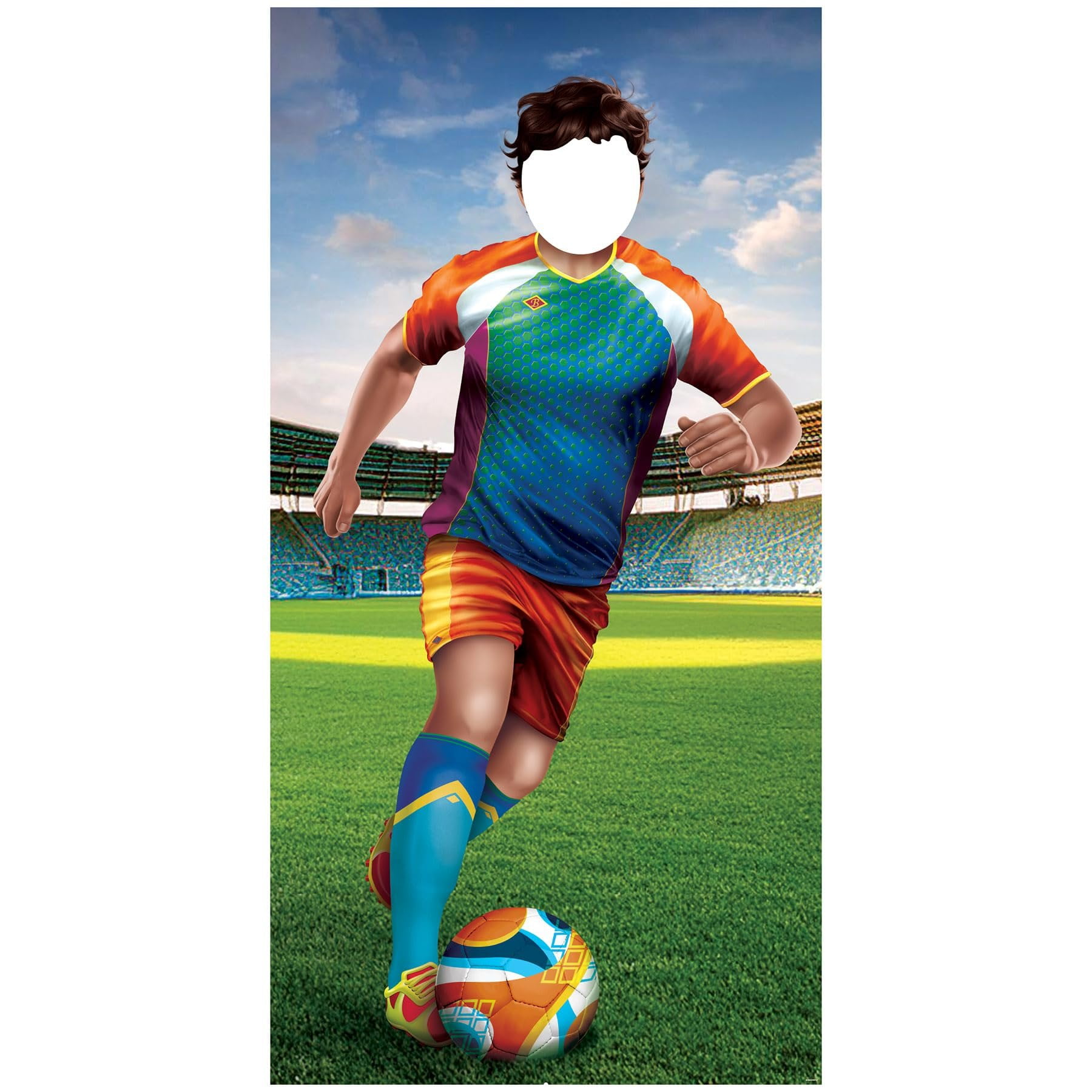 Beistle 56448 Soccer Player Photo Prop for Party Supplies Stand-Up ...