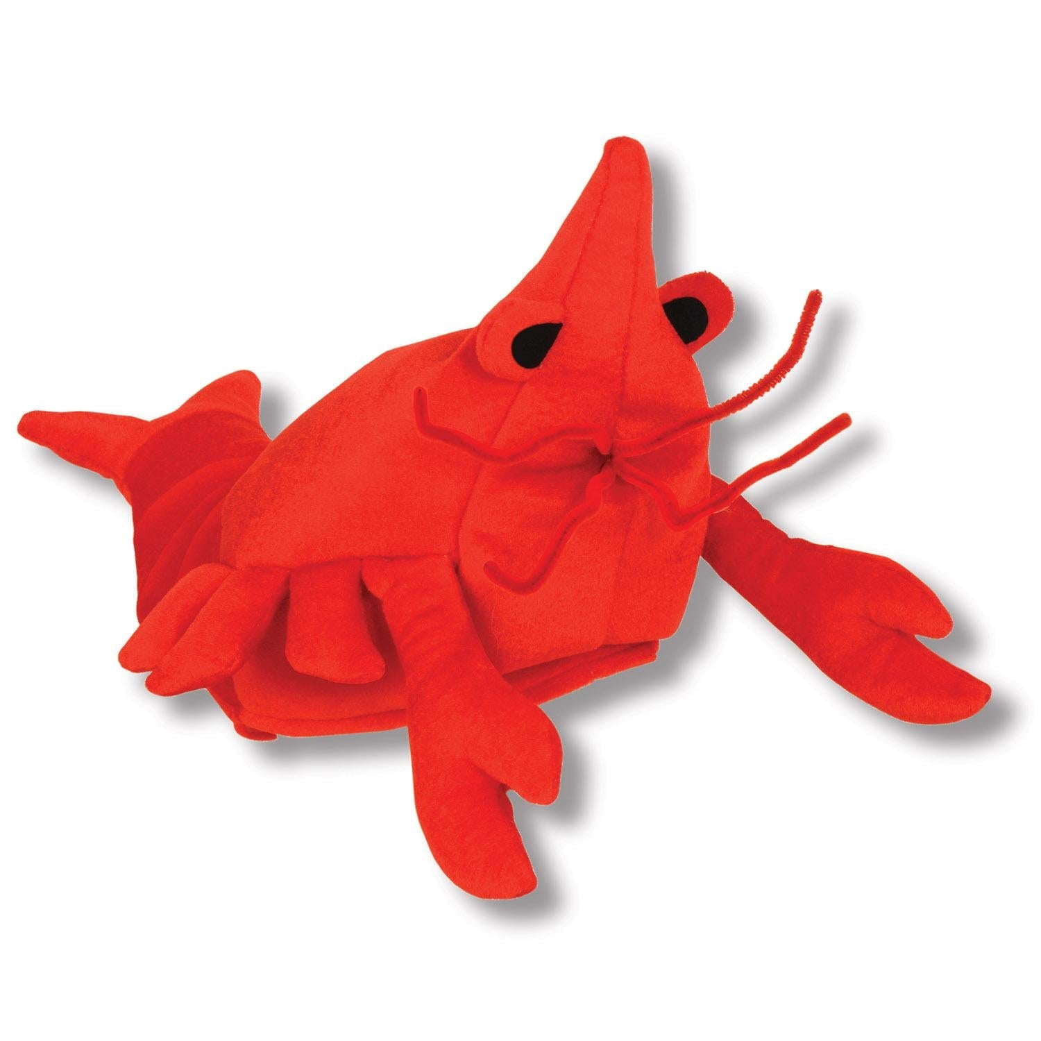 6 Pack Beistle Mardi Gras Plush Crawfish Hat - Walmart.com