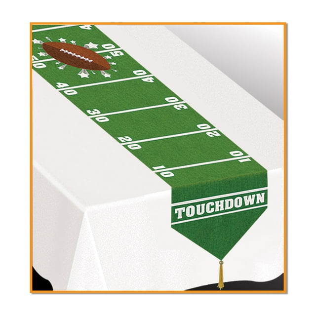 Beistle Printed Game Day Football Table Runner 11" X 6' - 12 Pack (1 ...